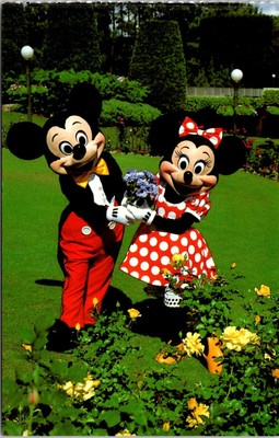 Postcard Disney Mickey Florida Collection Characters Flower Garden D106 ...