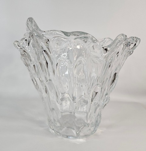 Vintage Art Glass Wave Sculptural Vase Signed Adam Jablonski | eBay