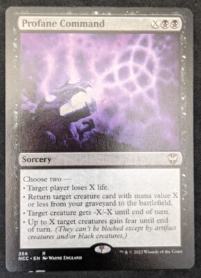 Profane Command - MTG Magic - Streets of New Capenna: Commander ...