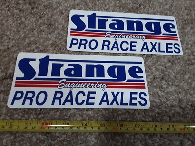 Lot of 2 Vintage Strange Axles Racing Decals Stickers NHRA Nascar Hot ...
