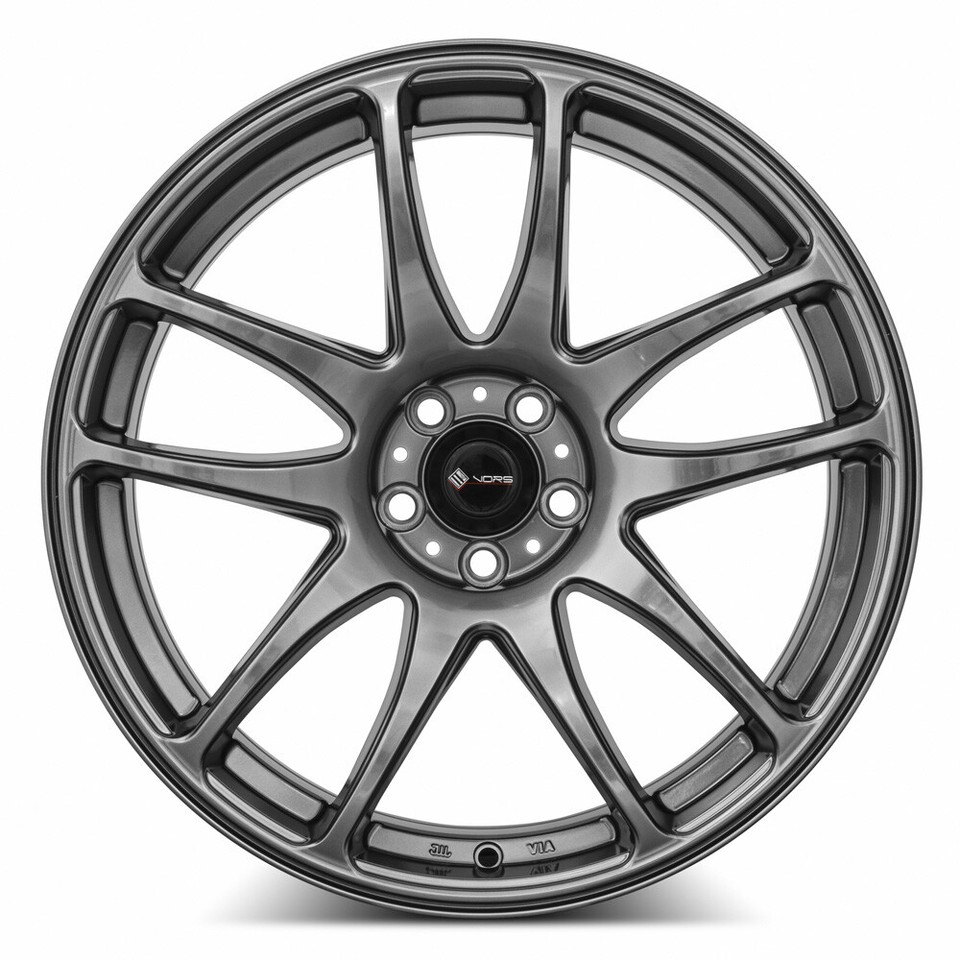 18x8.5 Vors TR4 5x114.3 +35 Hyper Black Wheels (Set of 4) | eBay