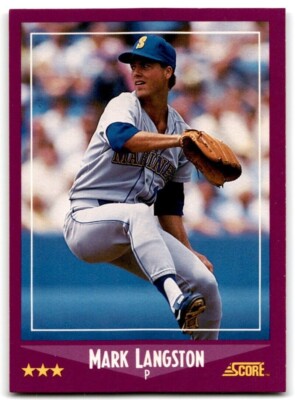 1988 Score #30 Mark Langston Pitcher Seattle Mariners FREE shipping | eBay