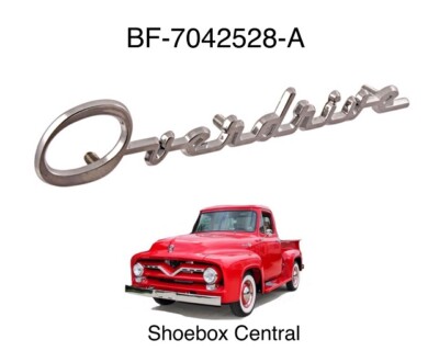1953 1954 1955 Ford Pickup Overdrive Script Emblem Badge | eBay