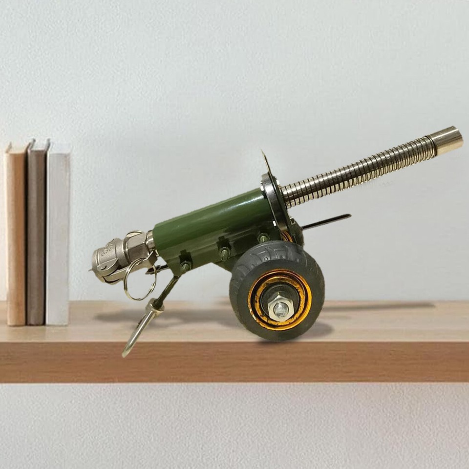 Firecracker Artillery Model Stainless Steel Mini Cannon Military ...