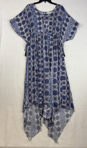 Alchemy Thread Blue Cottagecore Dress Size XXL Midi Boho Long NWT | eBay