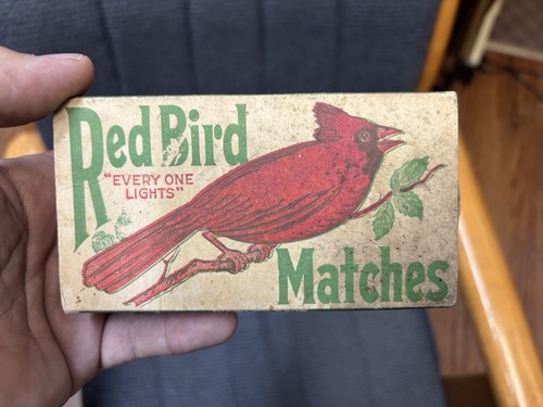 Antique Red Bird Strike On Box Safety Matches | eBay
