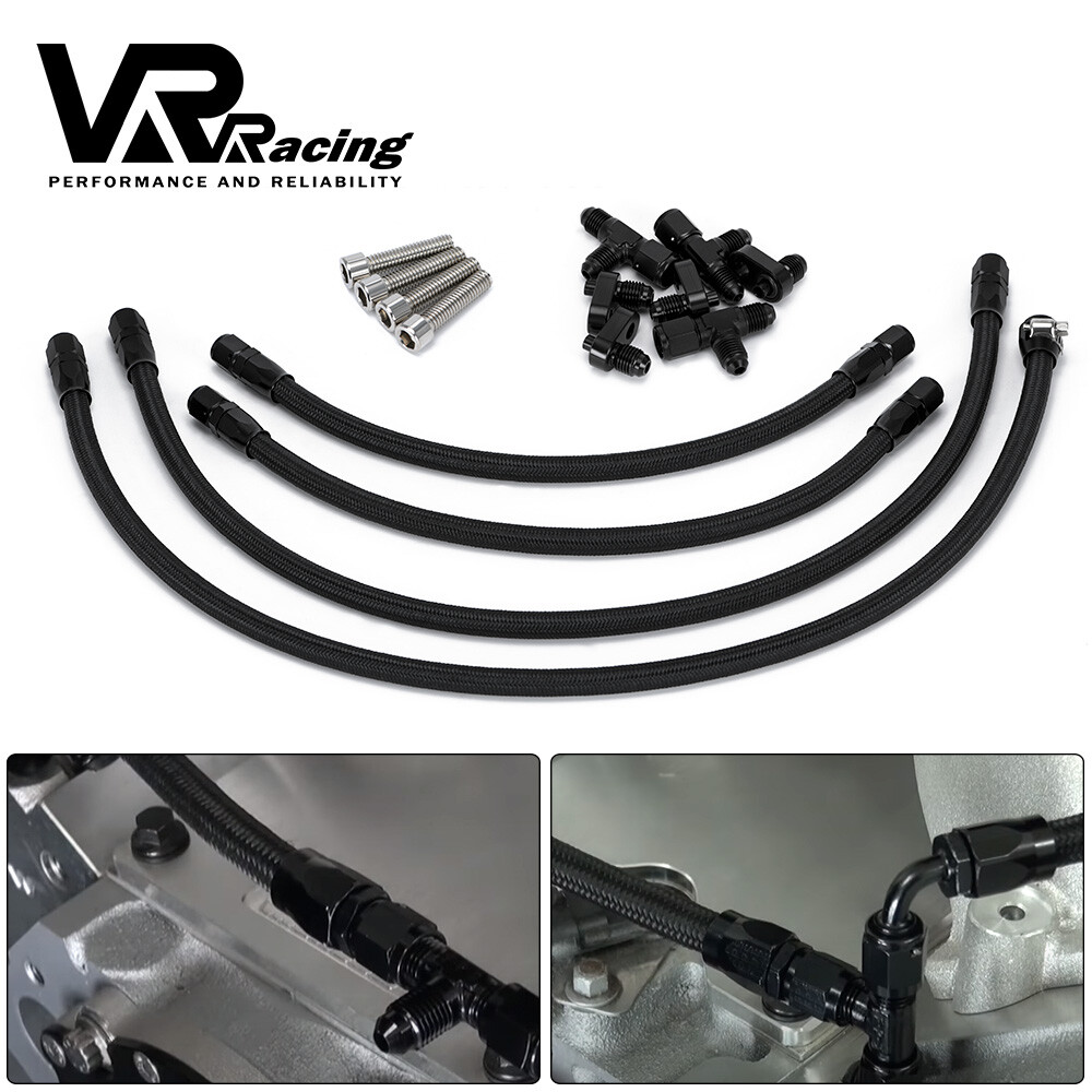 Stainless Steel Complete Coolant Crossover Steam Vent Kit AN4 For LS1 LS2 LS3 LS 712112695981 | eBay