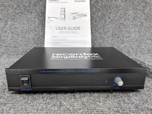Recordex Simplicity Mic Wireless System RF Classroom Microphone ST-MIC ...