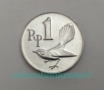 1970 Indonesia 1 Rupiah Coin, KM20 Uncirculated / Bird | eBay