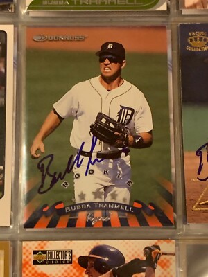 BUBBA TRAMMELL AUTOGRAPHED SIGNED 1998 DONRUSS CARD TIGERS COA | eBay