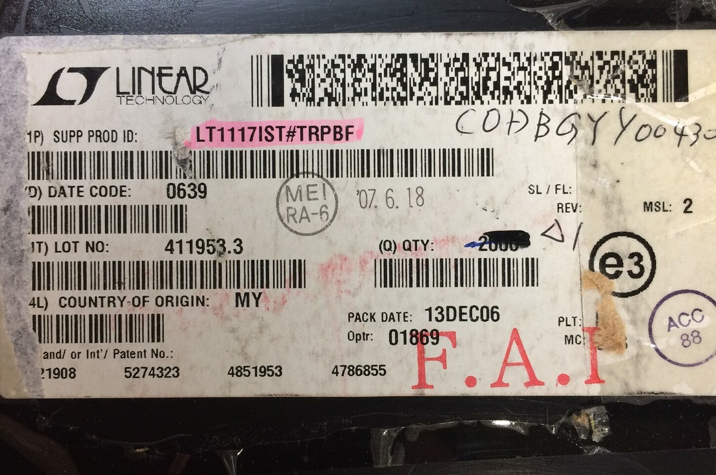 LT1117IST#PBF LTC IC REG LIN POS ADJ 800MA SOT223 ROHS 6 PIECES | eBay