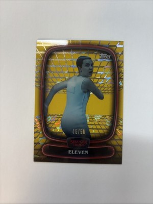 Eleven 2025 Topps Stranger Things High Tek Psychic Gold 46/50 | eBay