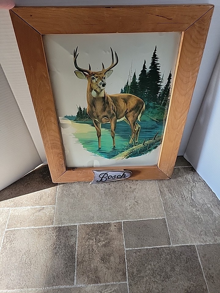 1950’s Bosch Beer Buck Deer Tin Sign Northwoods Cabin Houghton MI | eBay