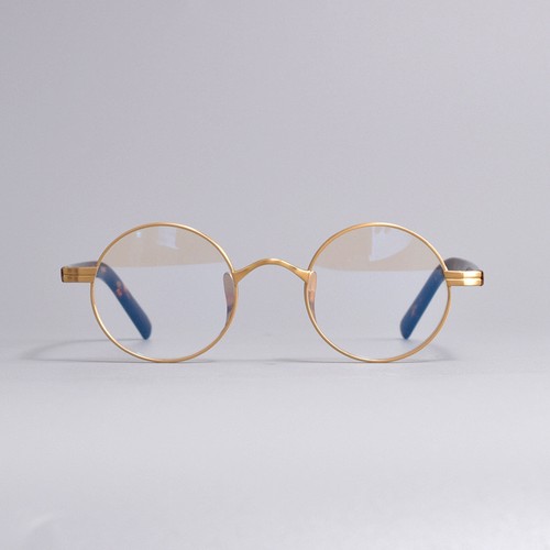 Titanium Eyeglass Frames Full Rim Round Glasses Spectacles Gold ...