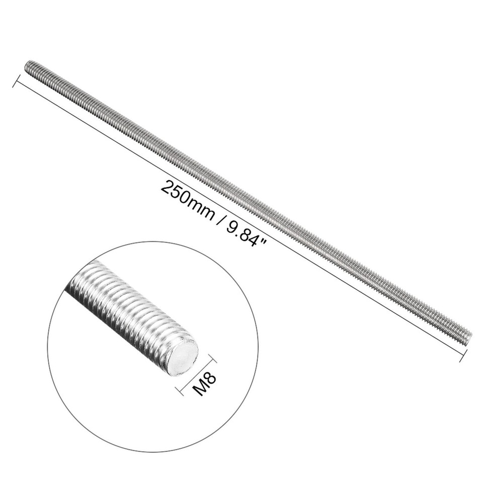 Fully Threaded Rod Right Hand Threads M2 - M20 304 Stainless Steel | eBay