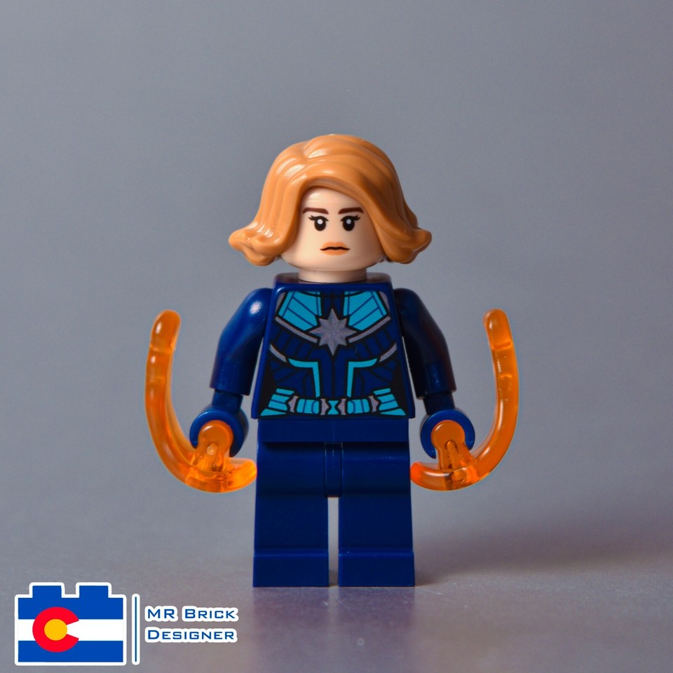 LEGO Captain Marvel 'Vers' Kree Starforce Uniform Super Heroes ...