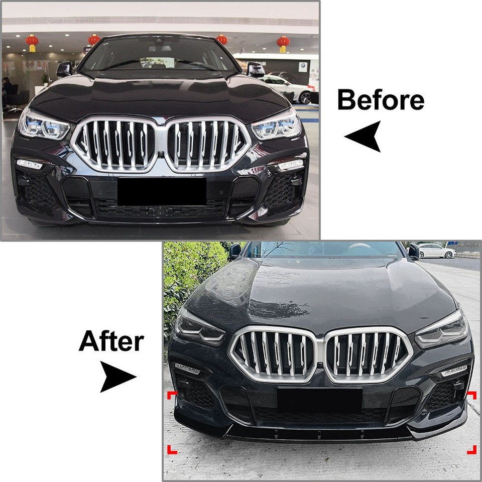 Front Bumper Splitter Spoiler Lip For BMW X6 G06 M Sport 2019-2023 2023 ...