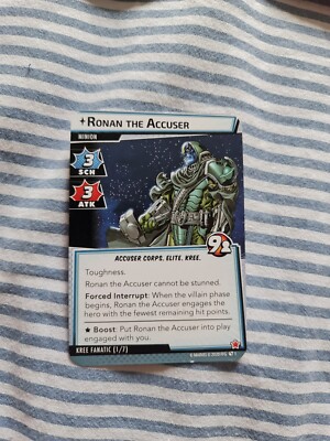Marvel Champions LCG, Ronan the Accuser, 'Kree Fanatic' encounter card ...