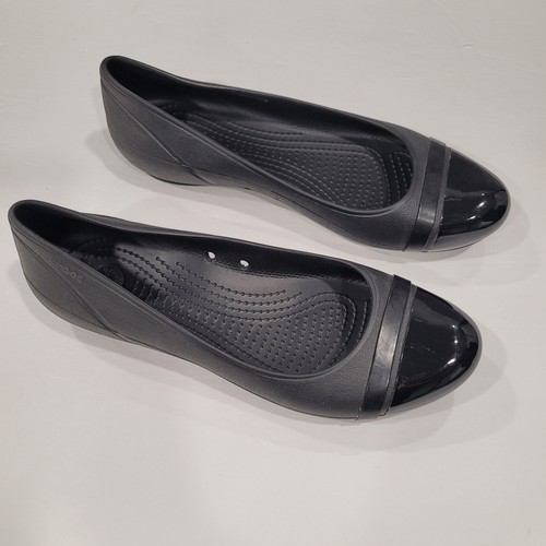 Crocs Flats Women's Size 11 Shiny Cap Toe Ballet Slip On 12300 | eBay