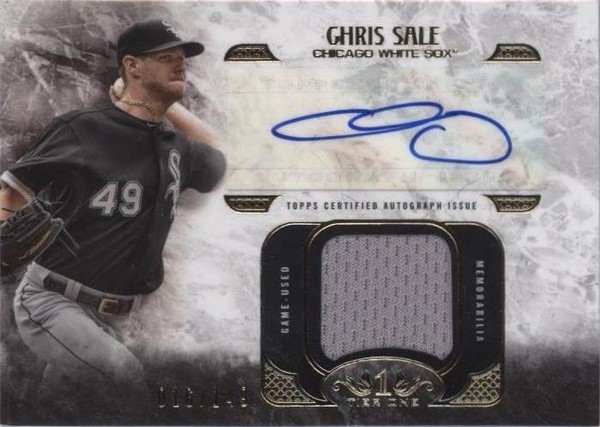 2016 Topps Tier One - Relics Autographs #AT1R-CSA Chris Sale /149 (AU ...