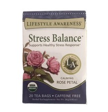 Lifestyle Awareness Stress Balance Tea with Calming Rose Petal 20 tea ...