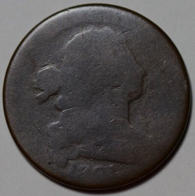 1801 Draped Bust Large Cent - 3 Error Reverse - US 1c Copper Coin | eBay