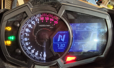 18-20 KAWASAKI NINJA 400 EX400 SPEEDO TACH GAUGES DISPLAY CLUSTER ...