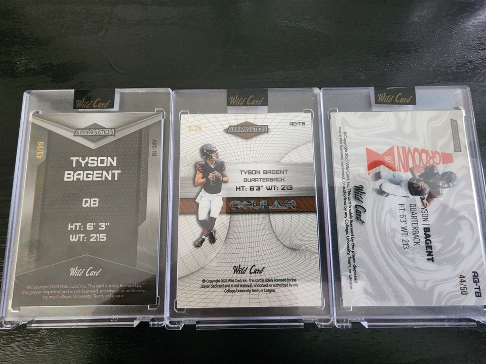 🔥Tyson Bagent Rookie Cards Wild Card Allumination, All Numbered🔥 | eBay