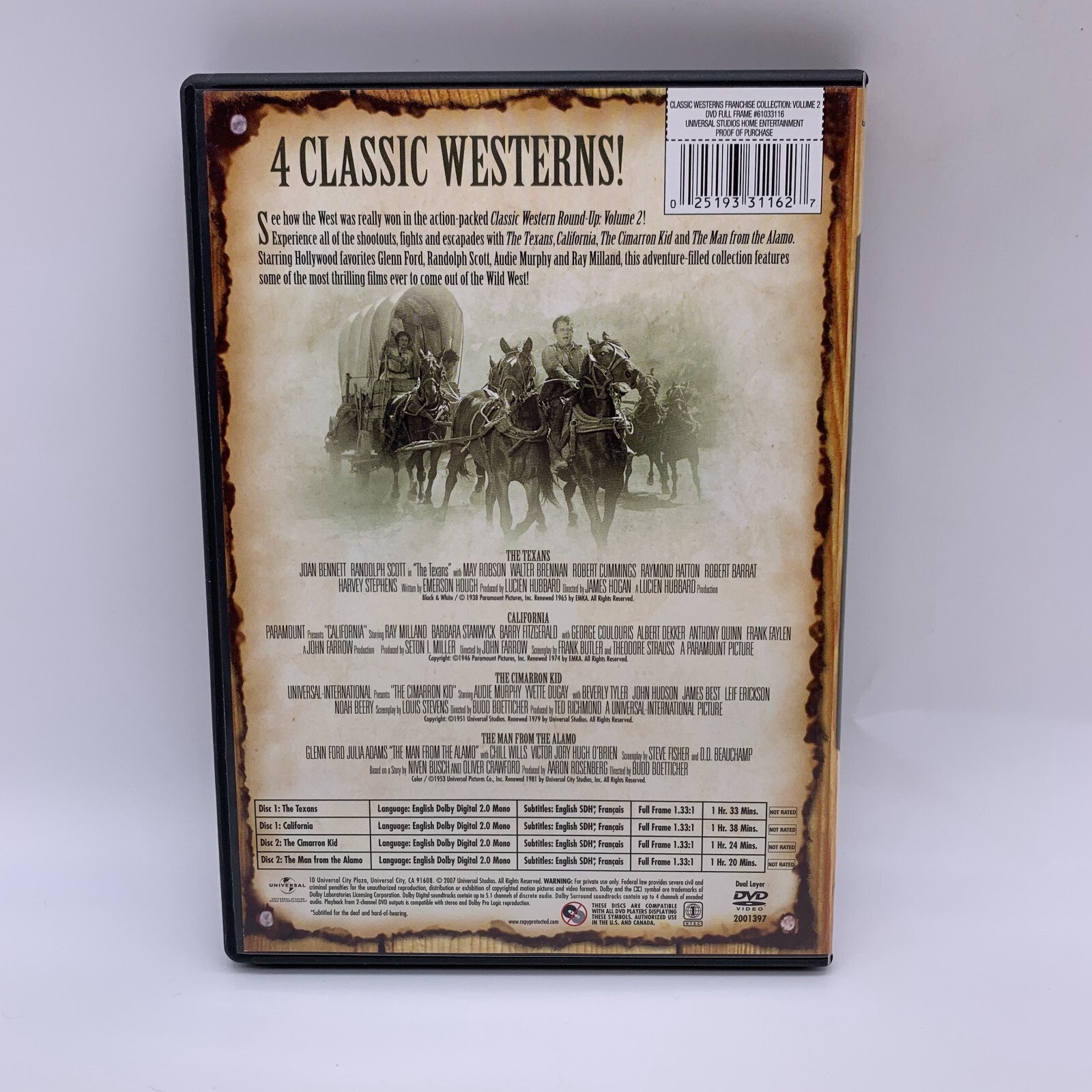 Classic Western Round-Up: Volume 2 (DVD) 4 Classic Western Movies ...