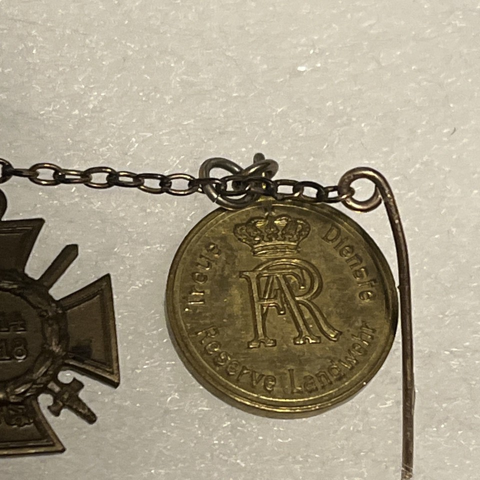 WWI German *RARE* Saxon Mini Chain - Albert Cross, Iron, Hindenburg ...