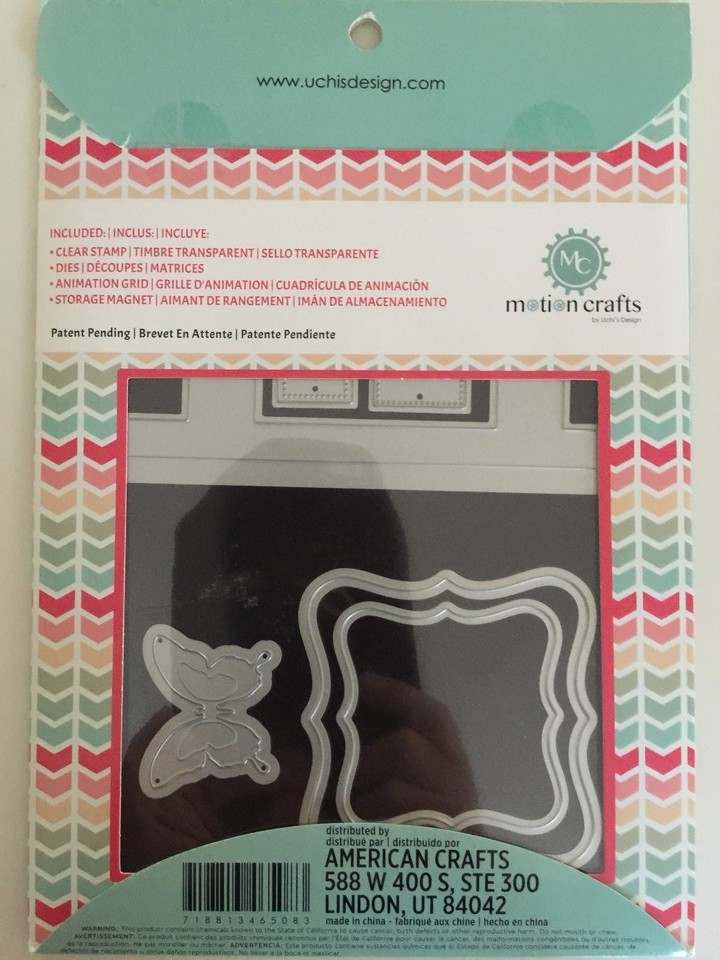 Uchi's Design Animation Card Craft Die, Stamp + Grid Set - Card YOU ...