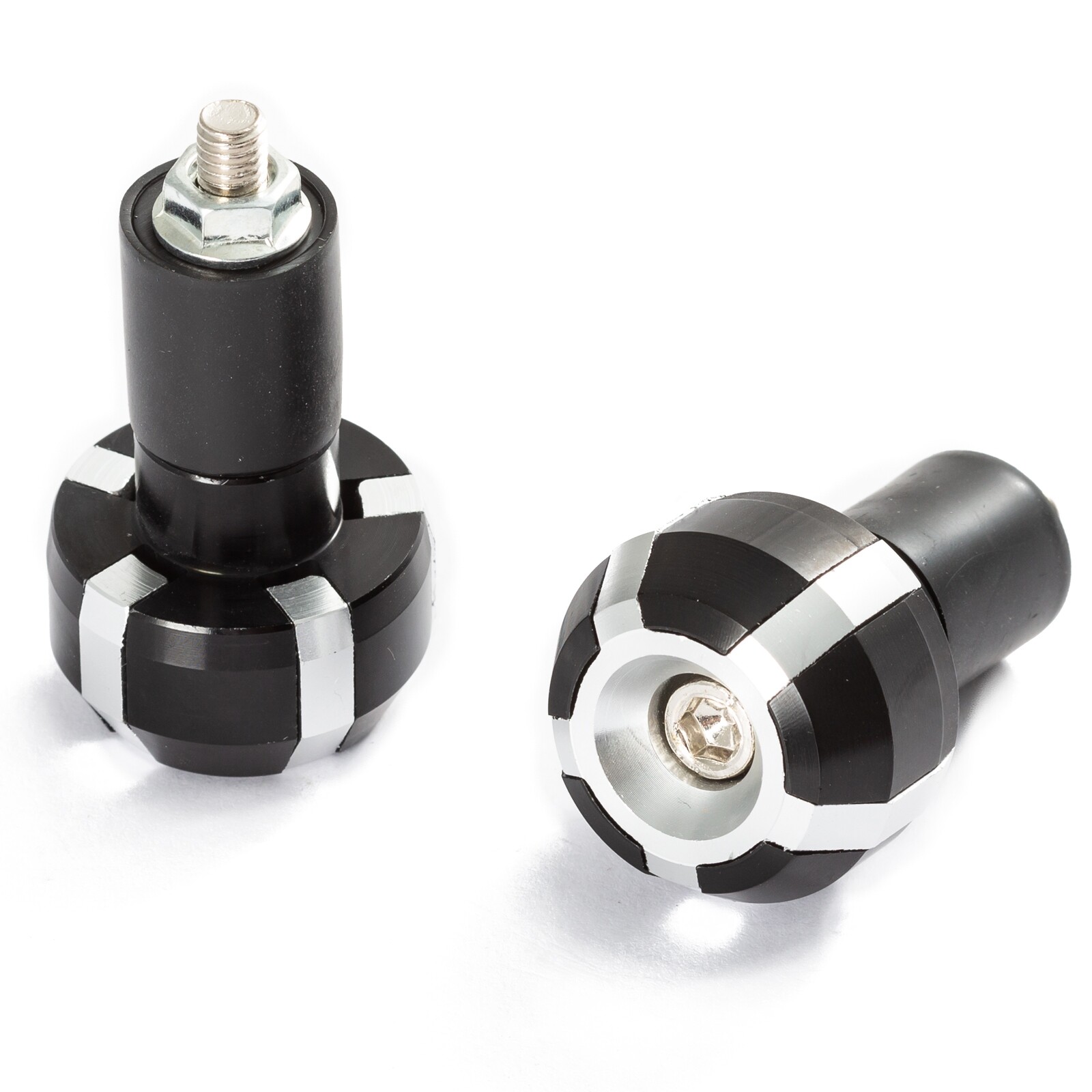 2x Bar Ends Weights 17mm Motorbike Handlebar Plugs Grips Motorcycle ...