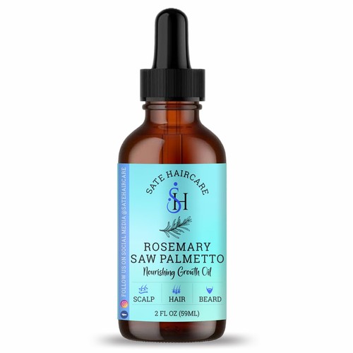 Rosemary Saw Palmetto Hair Growth Oil for Hairloss/ Natural DHT Blocker ...