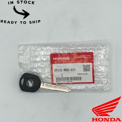 Genuine OEM Honda Key Blank 35121-MGS-A31 | eBay
