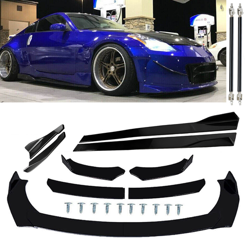 For Nissan 350Z Front Rear Bumper Lip Spoiler Body Kit Splitter Side ...