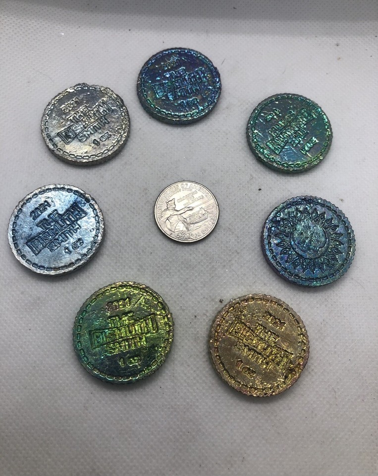 Bismuth crystal Coin Illuminati Eye | eBay