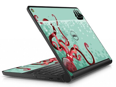 LidStyles Printed Laptop Skin Protector Decal Dell Chromebook 11 3189 ...