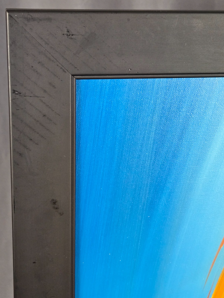 Mandy Wilkinson colorful abstract painting 24" x 20" canvas | eBay