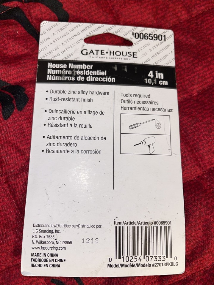 Gatehouse Black 4 inch House Address # Number 3, Flush Mount | eBay