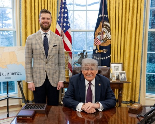 PRESIDENT DONALD TRUMP AND HARRISON BUTKER OVAL OFFICE 8X10 PHOTO | eBay