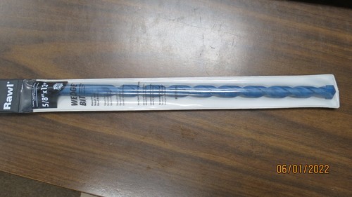 HILLMAN RAWL 372205 5/8" X 13" WEDGE BIT CARBIDE TIPPED CONCRETE DRILL ...