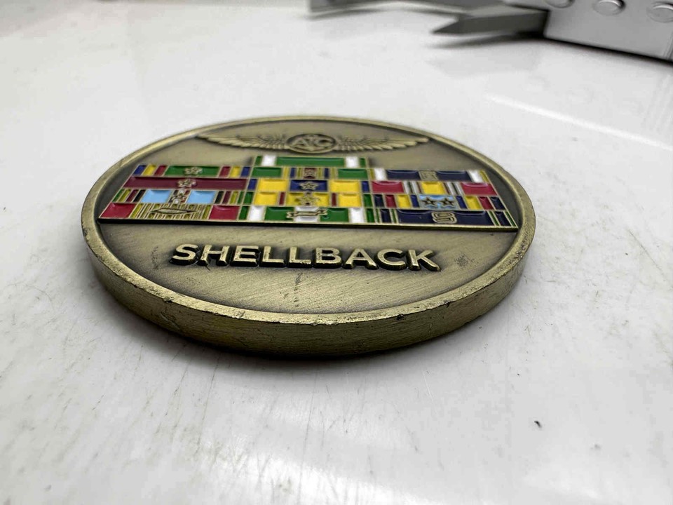 USN MUSTANG SHELLBACK CHALLENGE COIN | eBay