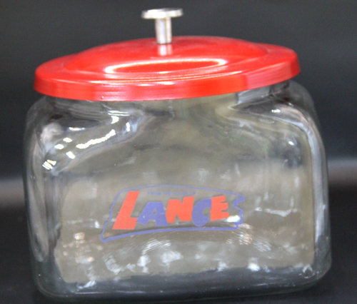 Lance Counter Jar W/ Lid Display Candy/Cookies Jar | eBay