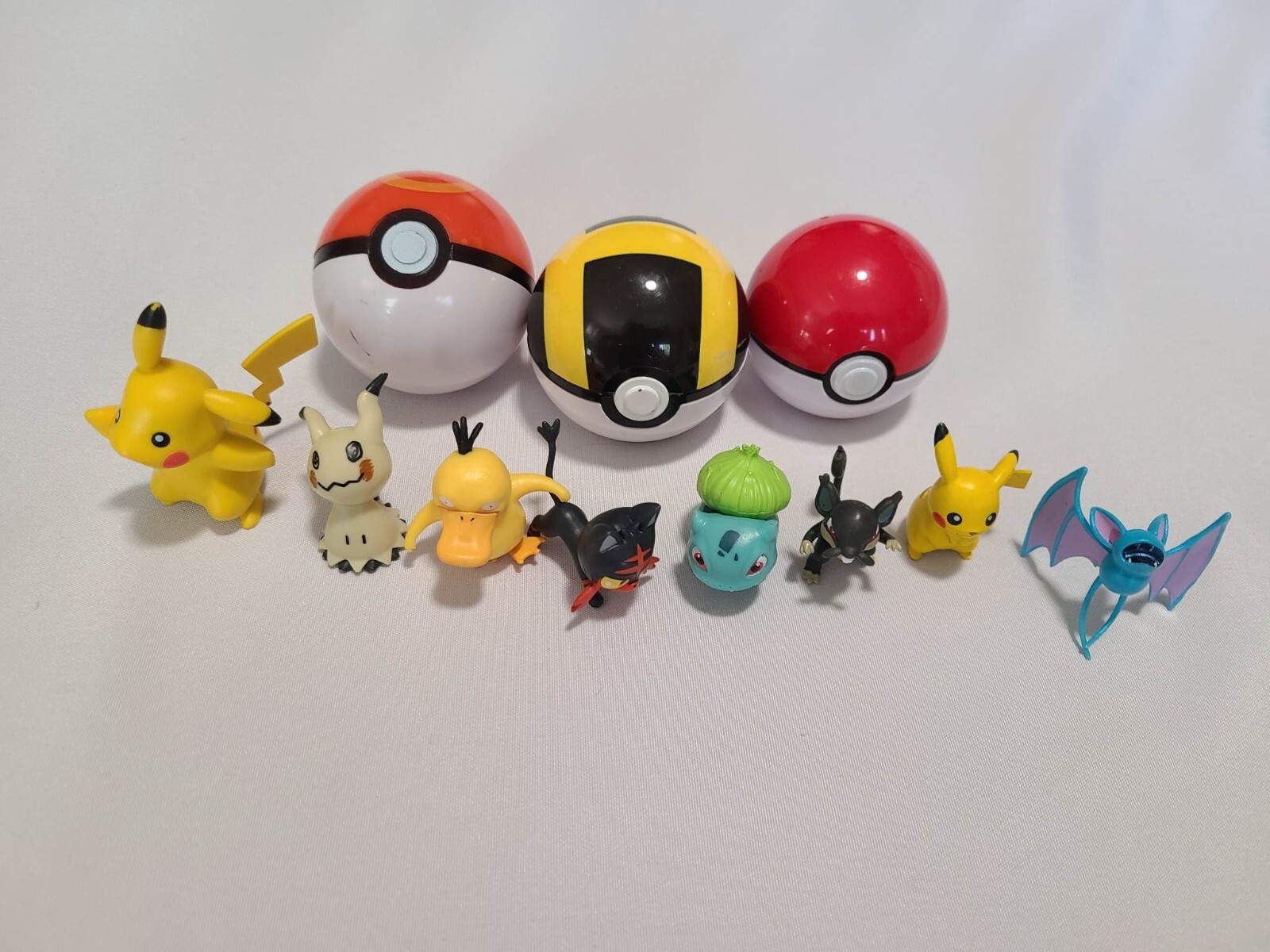 Lot of 11 - WCT Jakks Pokemon Figure Toys - 8 Figures + 3 Poke Balls ...