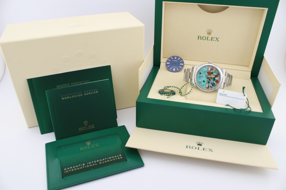 Rolex 124300 Oyster Perpetual 41mm Custom Celebration Balloon Dial | eBay