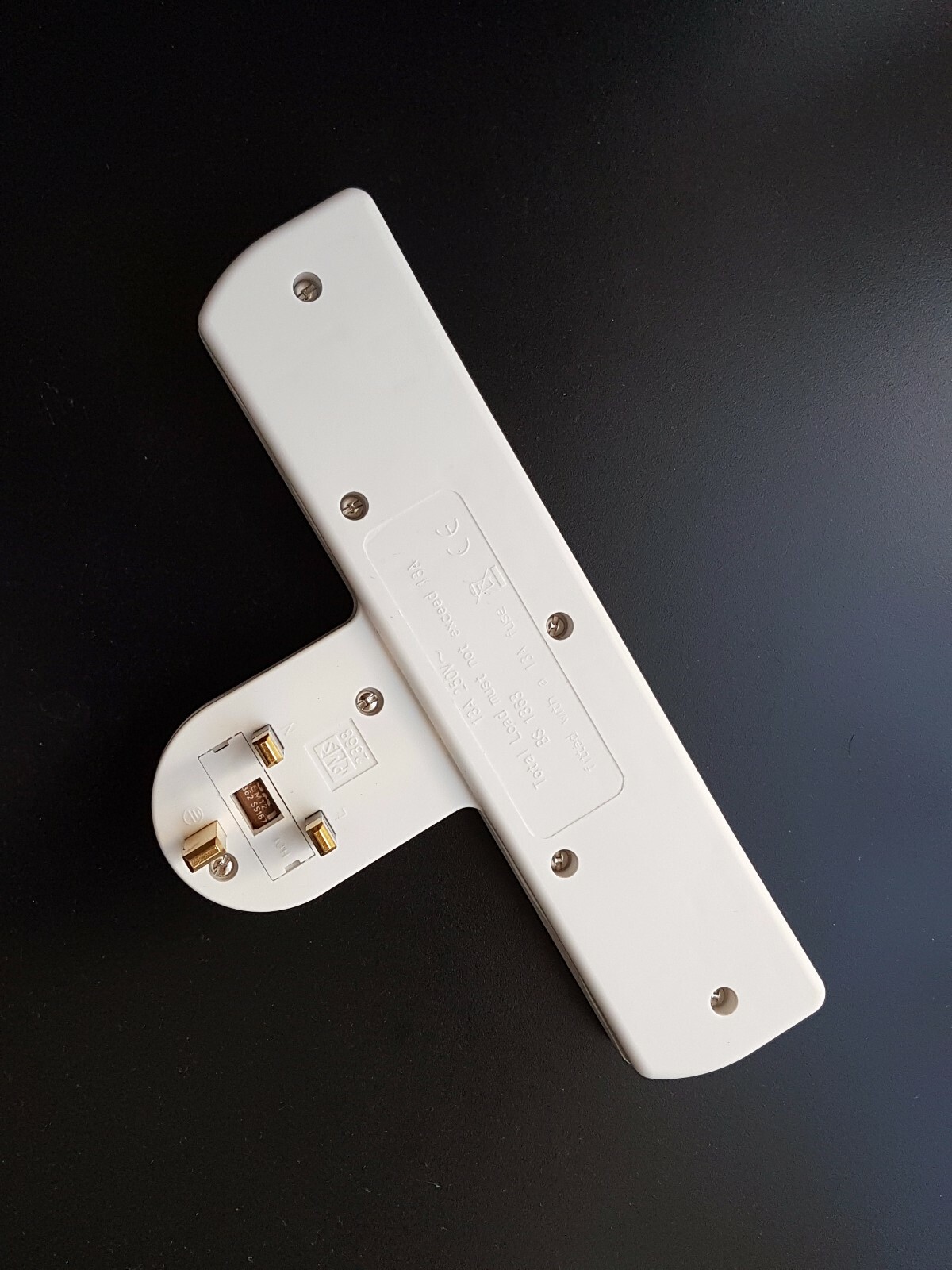 Extension Lead Multi Plug Mains Cables 4 Gang UK Plug White Branded ...