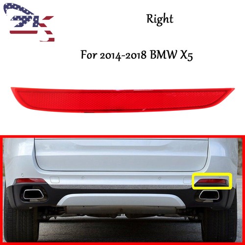 Right Passenger Rear Bumper Trim Reflector Fit for 2014-2018 X5 BMW ...
