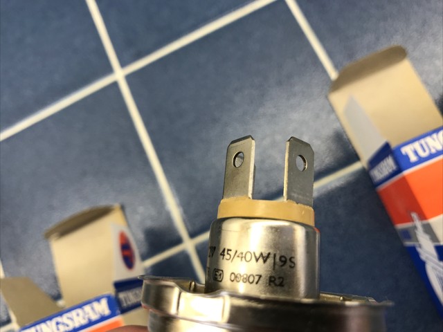 Vintage Tungsram Duolux Halogen Light Lamp Bulb 12v 45/40w 9s R2 1931 ...