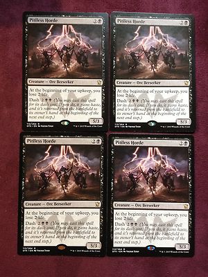 X4 Pitiless Horde MTG Magic (see scan) | eBay