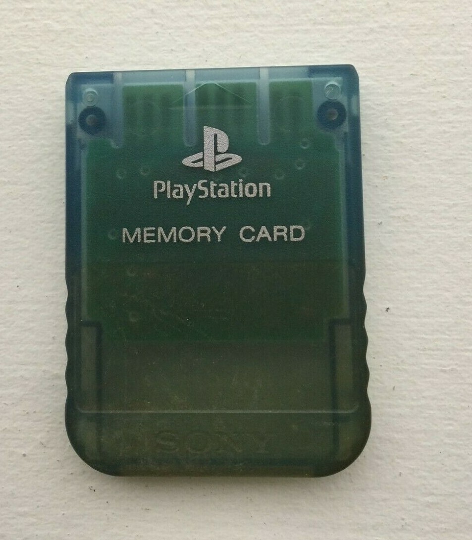 Sony PlayStation OEM Official 1 PS1 PSX Memory Card SCPH-1020 - BLUE ...